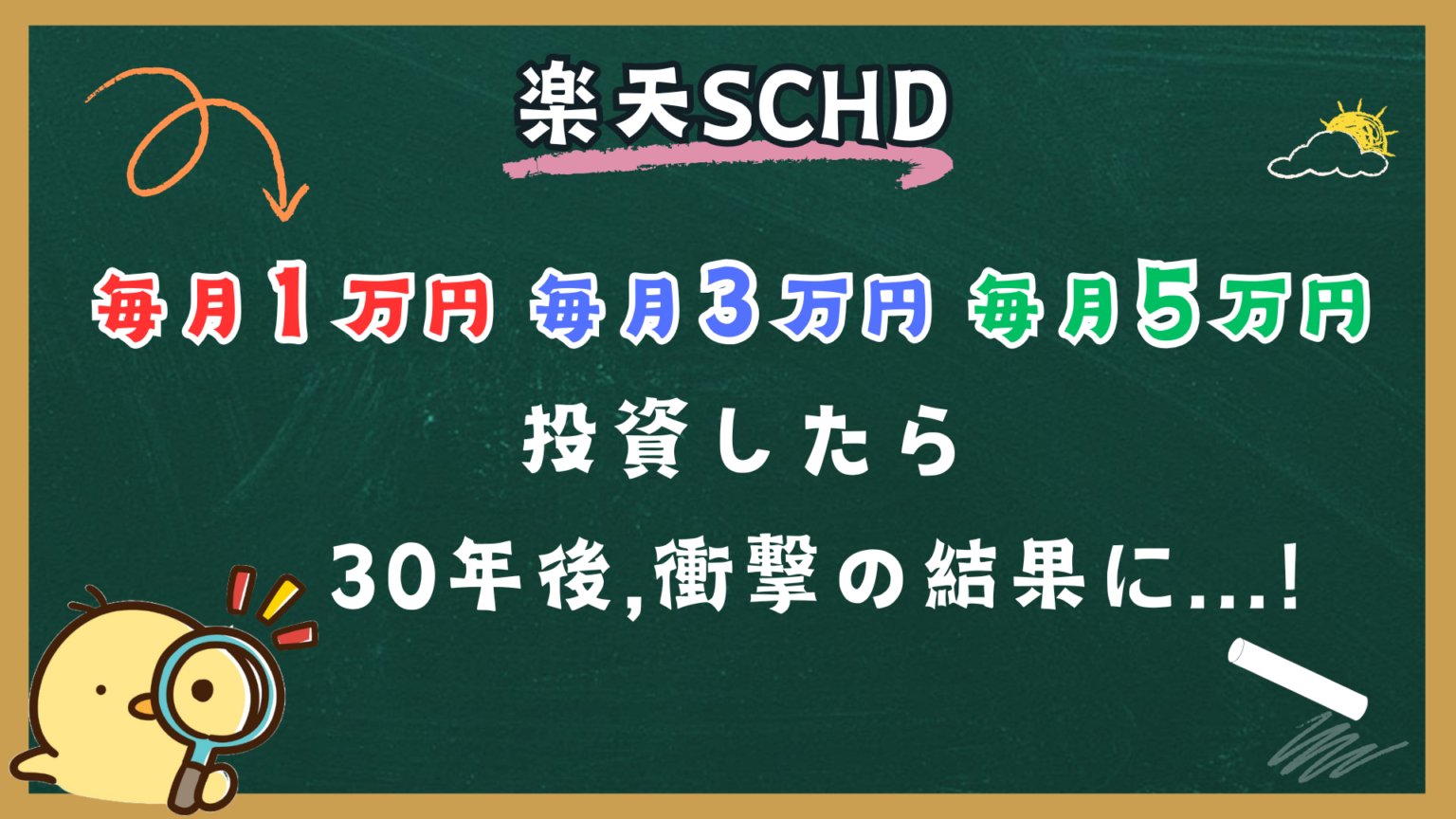 【2024年最新版】楽天SCHD毎月3万円積立したらいくらになる？、衝撃の結果！【30年で⚪︎⚪︎⚪︎万円】 | らふの高配当株投資でFIREを目指すブログ